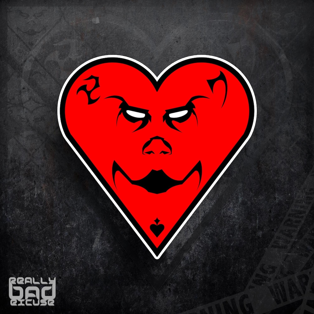 Vinyl Heart Logo Sticker (red) - Etsy