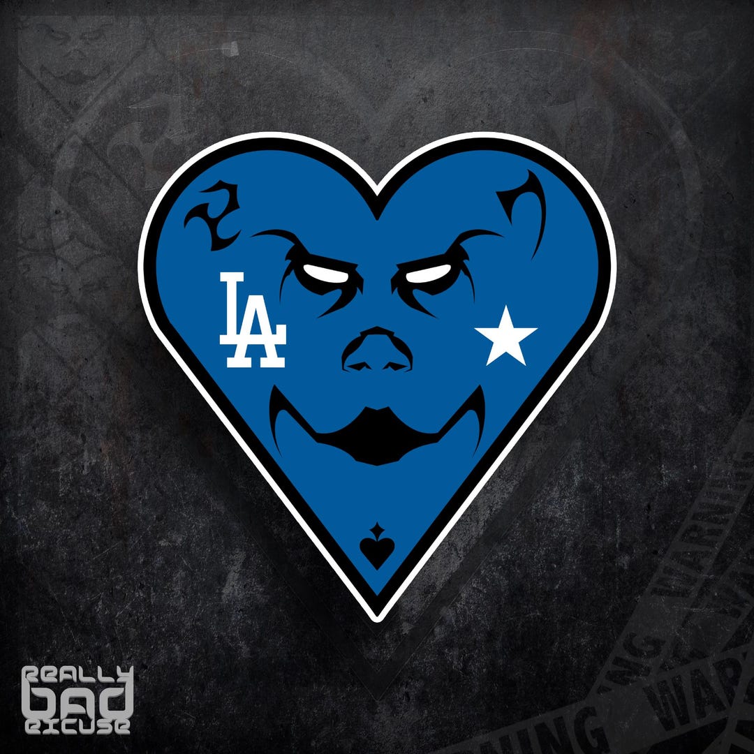 Vinyl Heart Logo Sticker (LA Dodger Blue) - Etsy