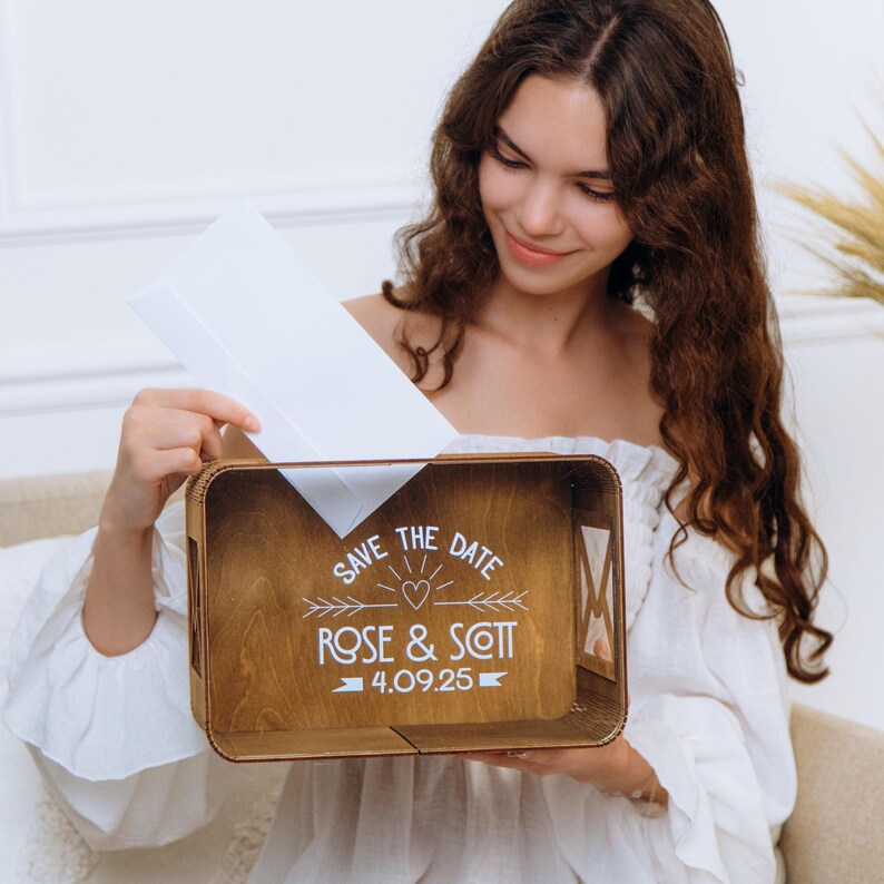 Personalized Wedding Card Box: Custom Boho Keepsake - Etsy