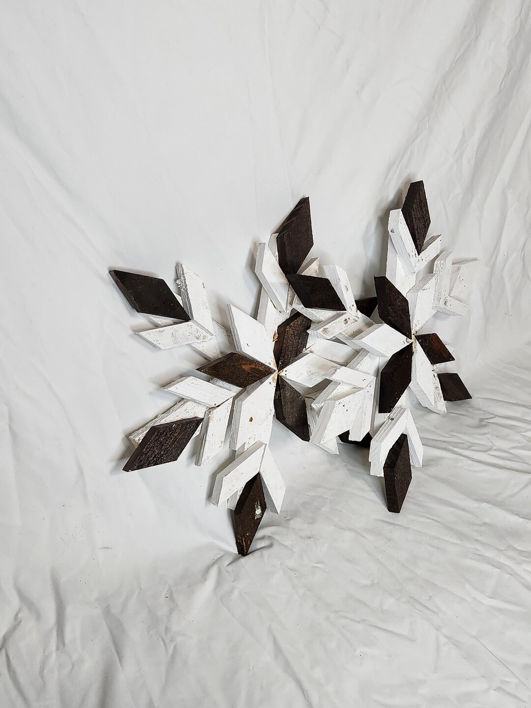 Rustic Wooden Snowflake Wall Decor - Etsy