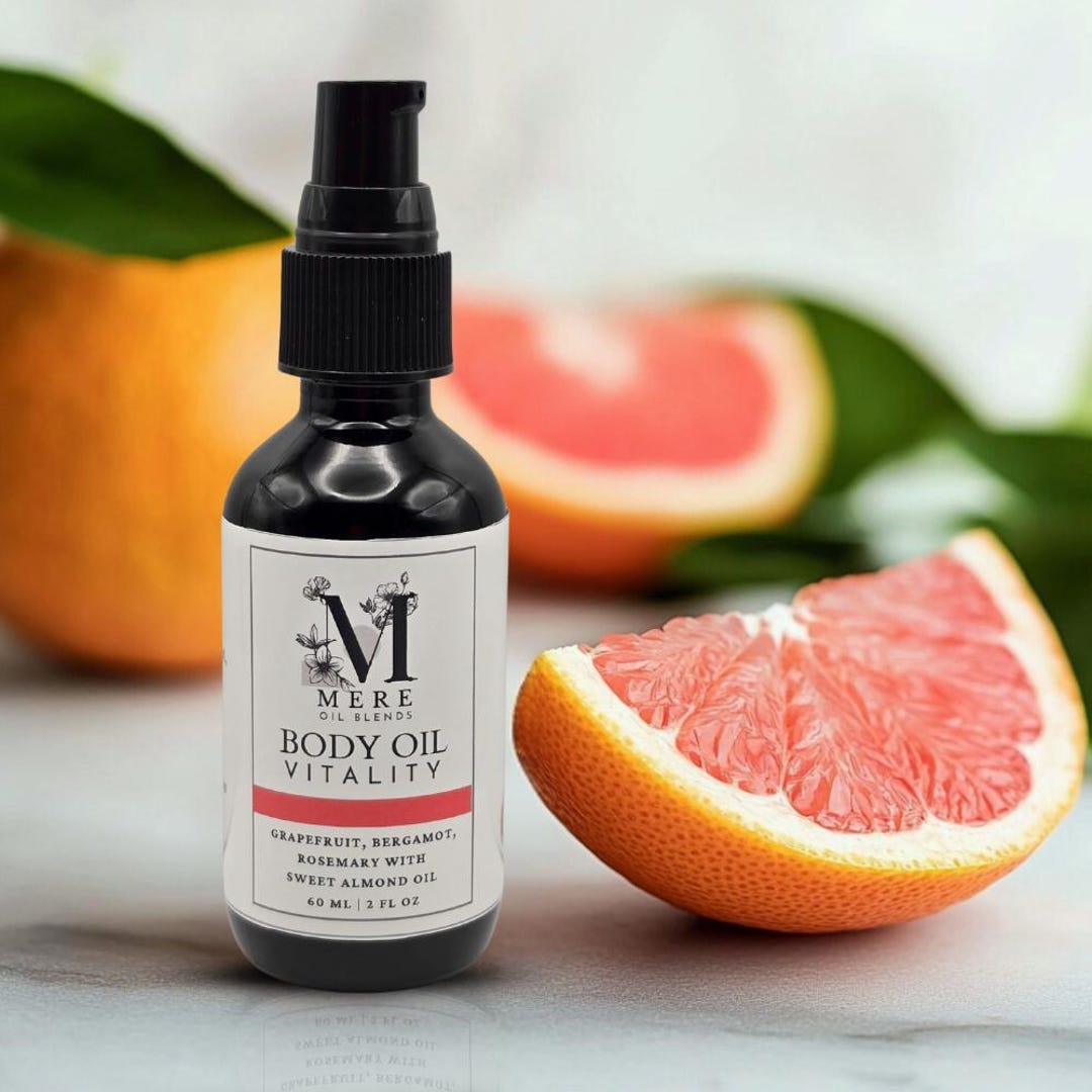 VITALITY : Fragrance Body Oil Blend - Grapefruit, Bergamot, Rosemary ...