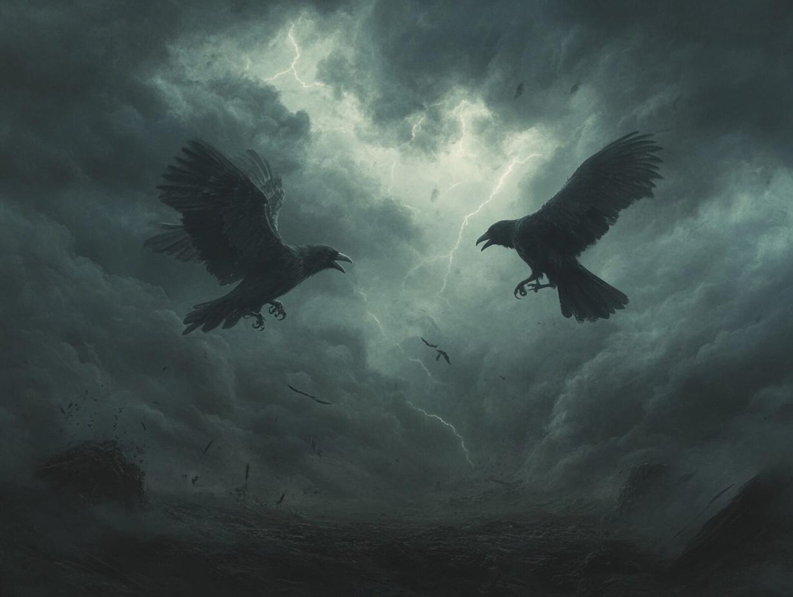 Dramatic Raven Art Bundle 8 Ai-generated Dark & Mysterious Raven Images ...