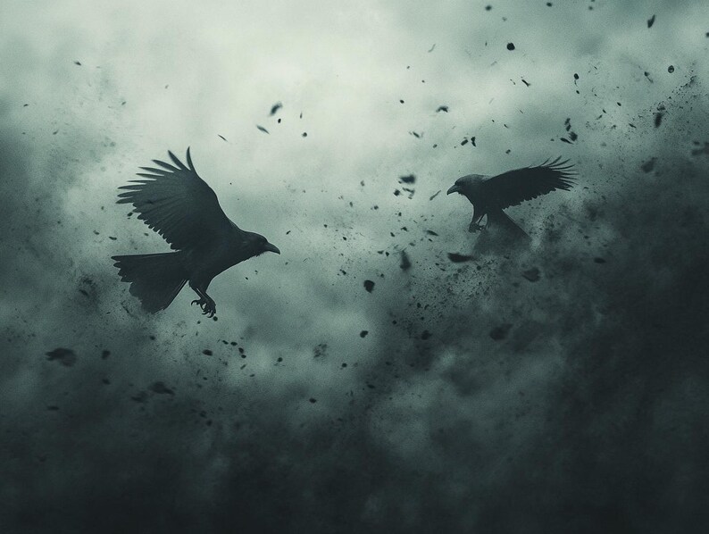 Dramatic Raven Art Bundle 8 Ai-generated Dark & Mysterious Raven Images ...