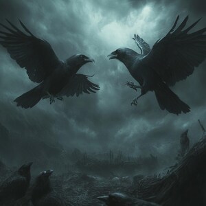 Dramatic Raven Art Bundle 8 Ai-generated Dark & Mysterious Raven Images ...