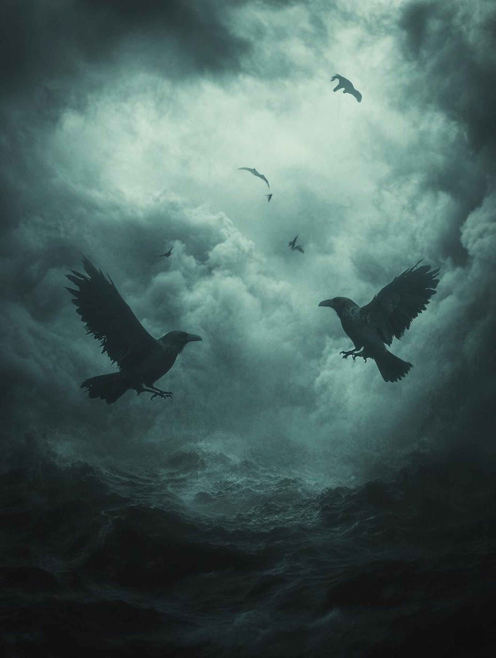 Dramatic Raven Art Bundle 8 Ai-generated Dark & Mysterious Raven Images ...