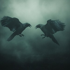 Dramatic Raven Art Bundle 8 Ai-generated Dark & Mysterious Raven Images ...