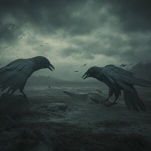 Dramatic Raven Art Bundle 8 Ai-generated Dark & Mysterious Raven Images ...