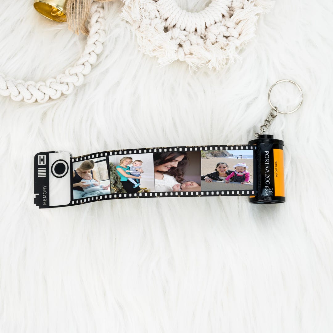 Custom Film Roll Keychain, Realistic Film Reel Keyring, 5-15 ...