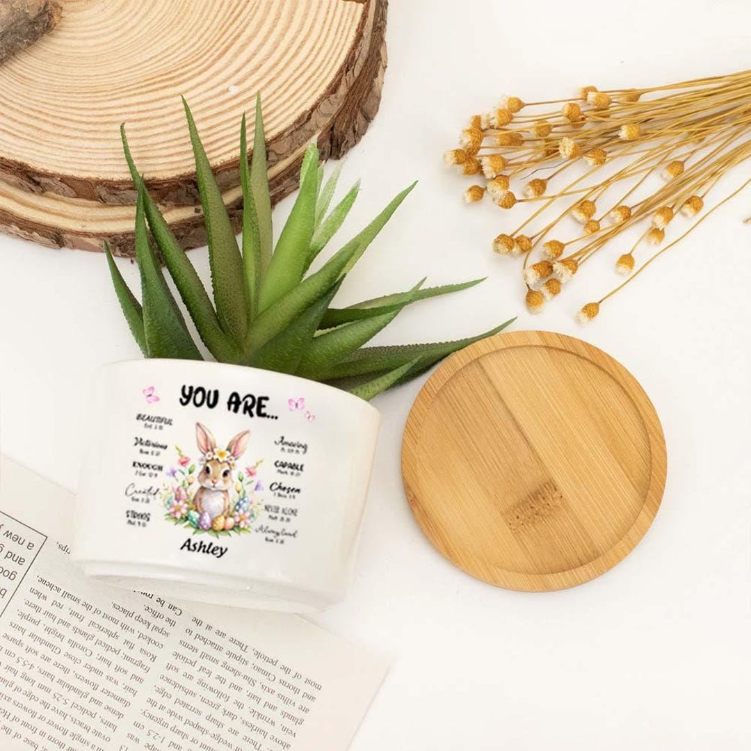 Personalized Bible Verse Plant Pot Custom Faith Christian Easter Gift ...