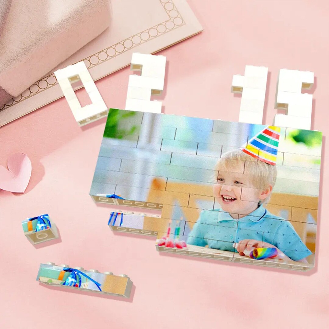 Custom Building Brick Photo Block, Personalized Brick Puzzles, Unique ...