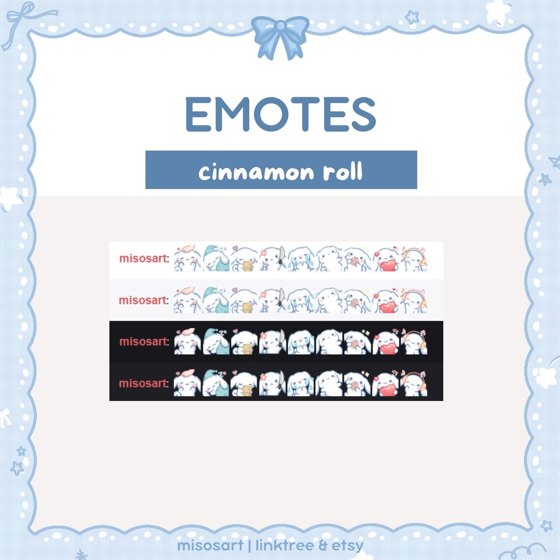 Cinnamon Roll Dog Emotes | Heart Pat Sleep Angry Eat Music Cry | Ready ...