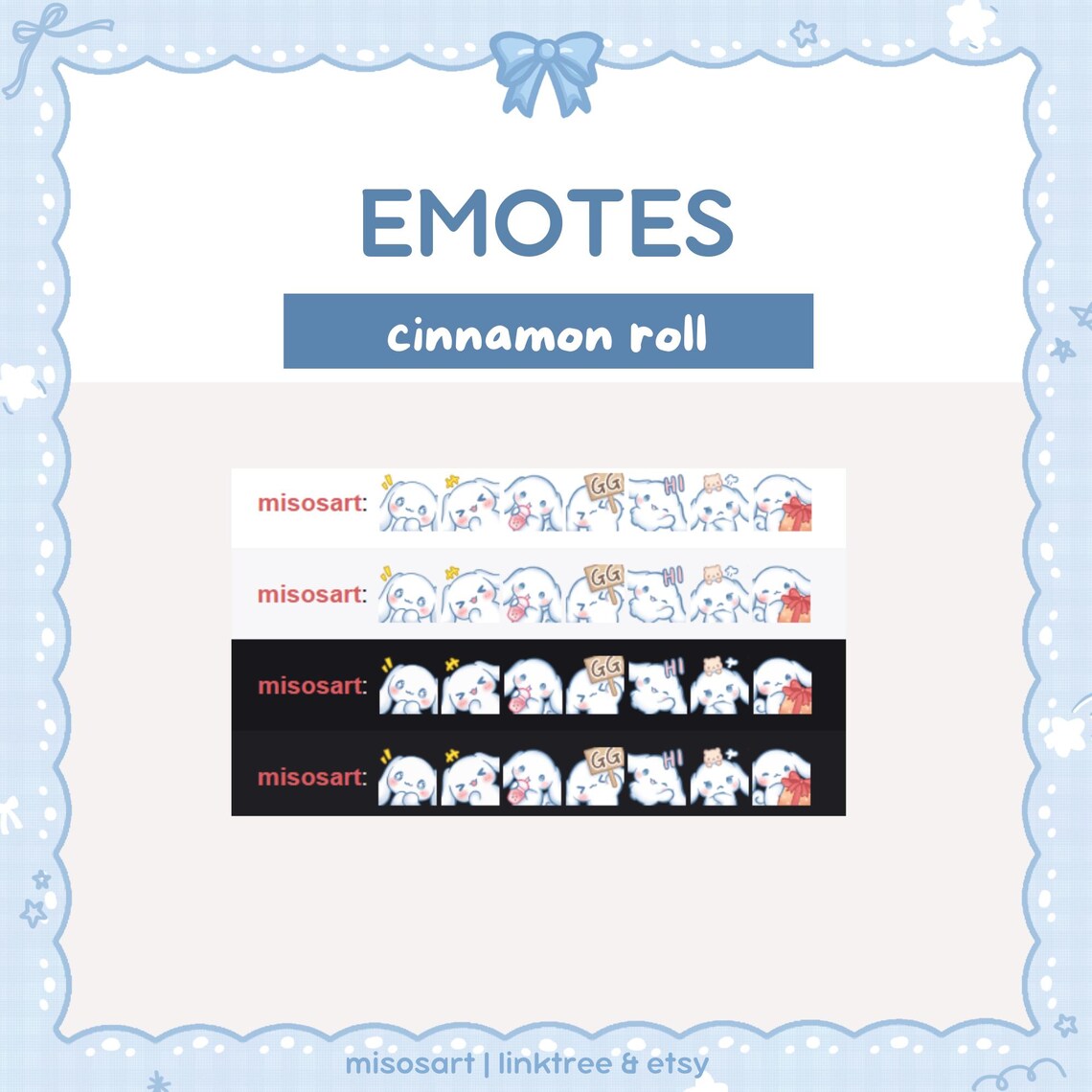 Cinnamon Roll Dog Emotes | GG Boba Hi Angry Excited Question Laugh ...