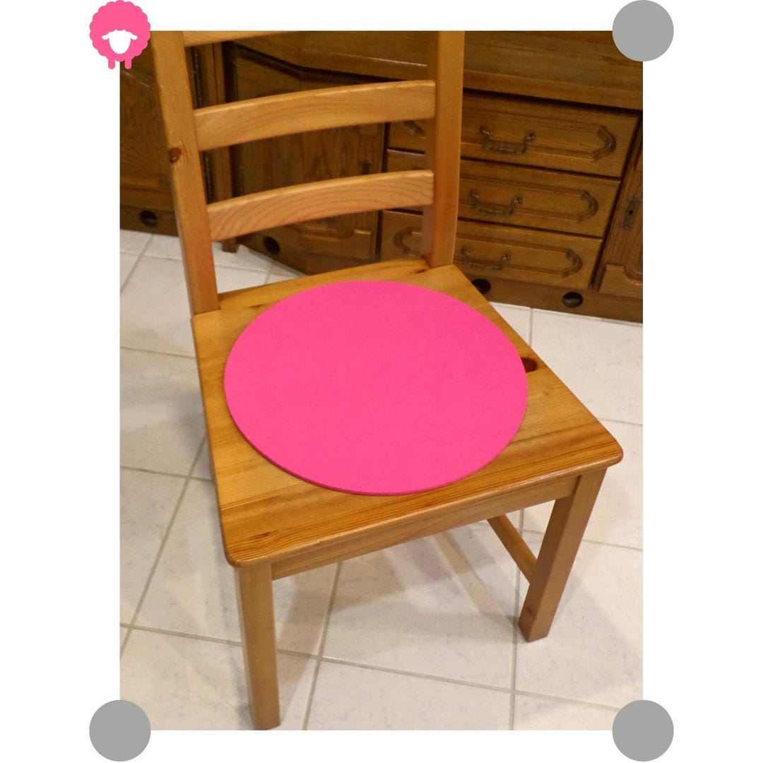 Round Pure Merino Wool Felt Seat Pad / Dining Chair Cushion - Etsy