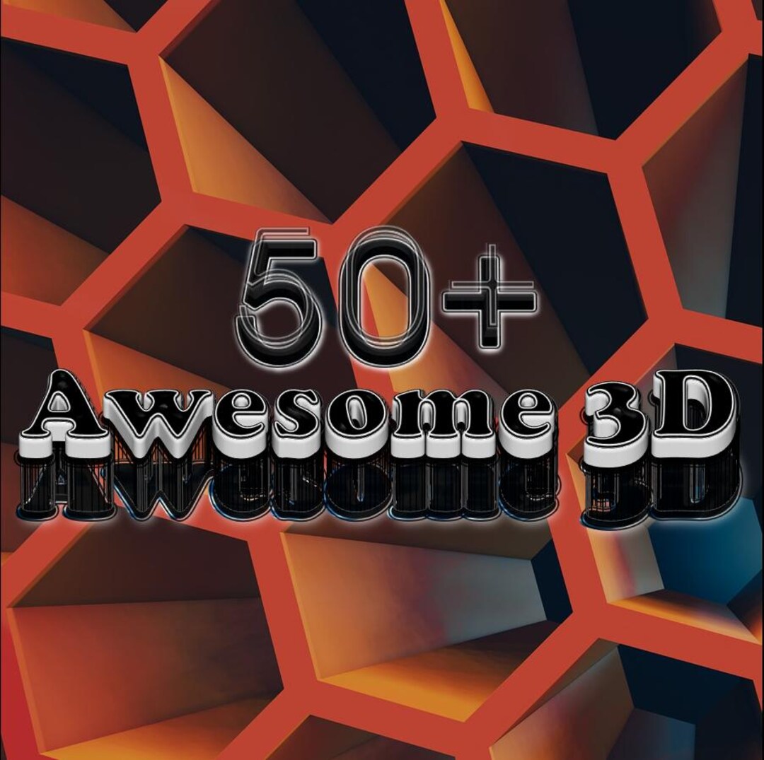 50 Awesome Motion 3D Text Effect Font, Animated Font Pack, Editable 3D ...