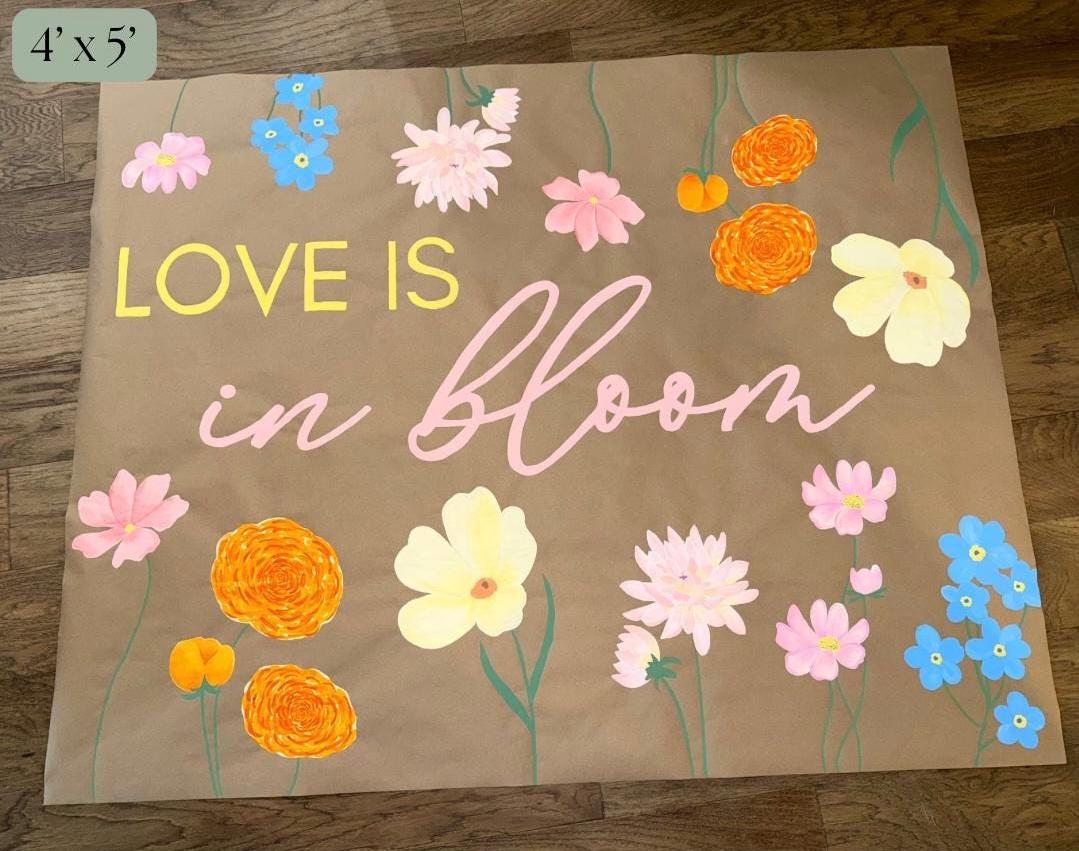 Hand Painted Custom Event Banner, Kraft Paper Custom Banner, Birthday ...