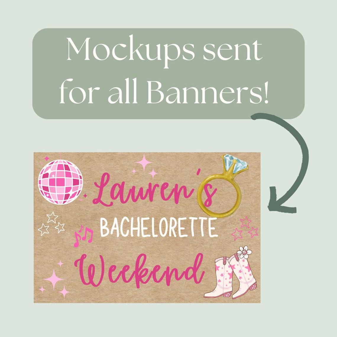 Hand Painted Custom Event Banner, Kraft Paper Custom Banner, Birthday ...