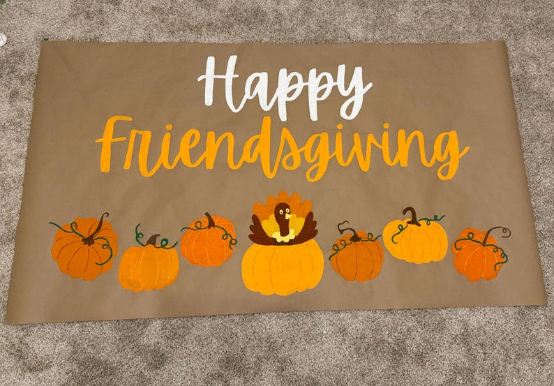 Hand Painted Custom Event Banner, Kraft Paper Custom Banner, Birthday ...