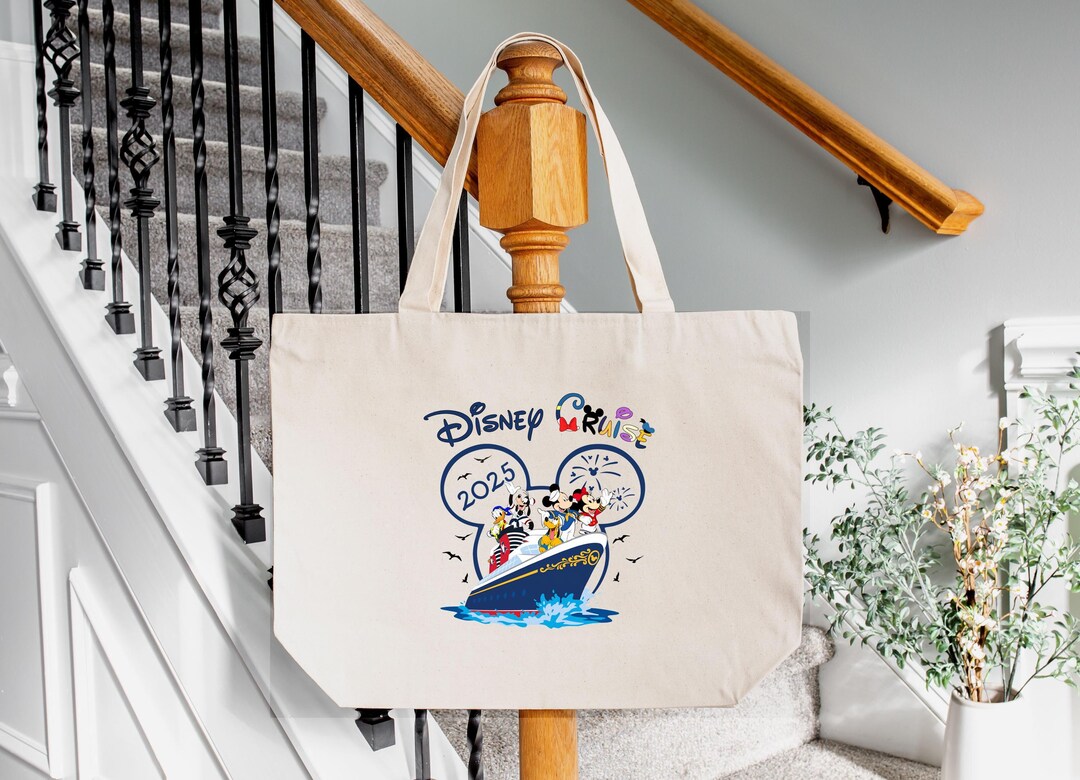 Disney Cruise 2025 Zipper Tote Bag, Disney Cruise Tote, Disney Cruise ...
