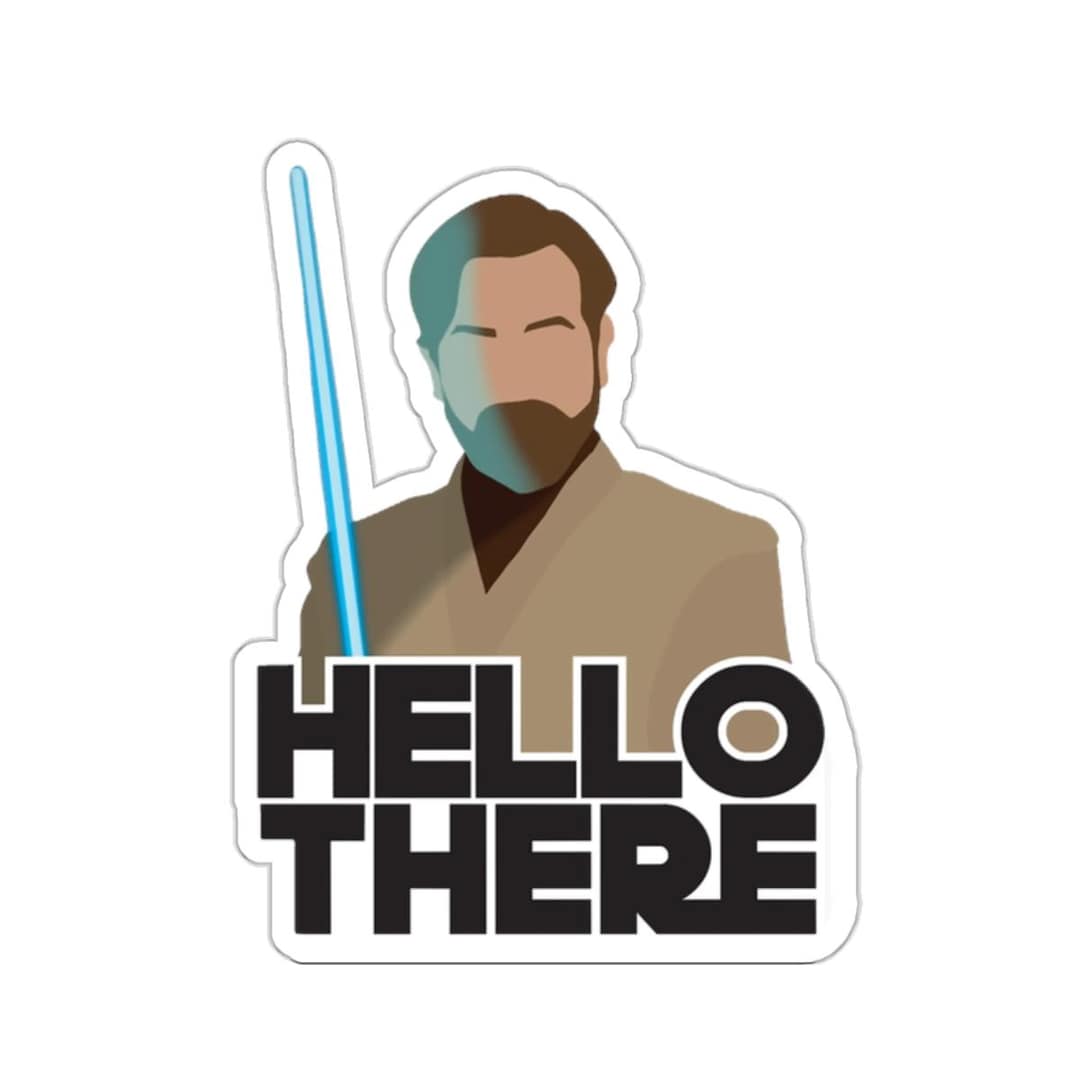 Obi-wan "hello There" Sticker - Etsy