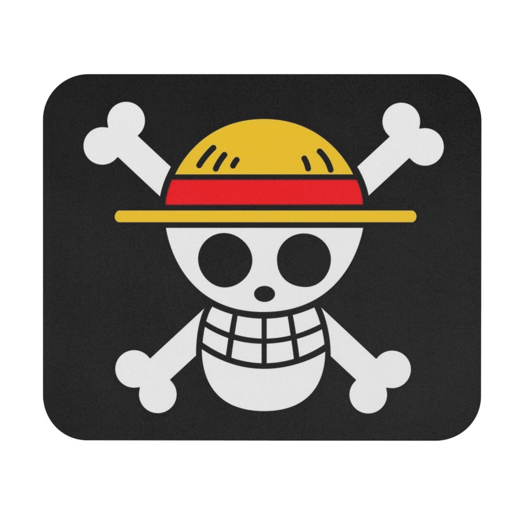 One Piece Straw Hats Jolly Roger 9x8 Mousepad - Etsy