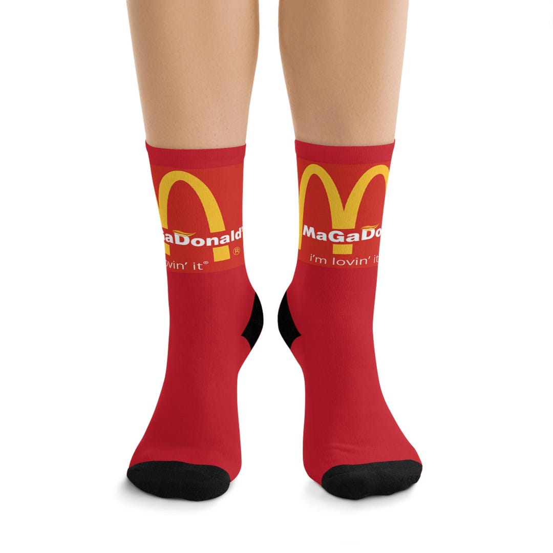 Donald Trump Mcdonalds Socks - Etsy
