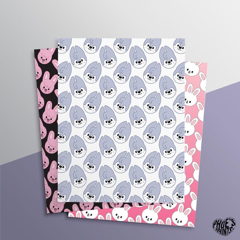 Cute Stray Kids Individual SKZOO Scrapbook Paper, Stray Kids SKZOO Kpop ...