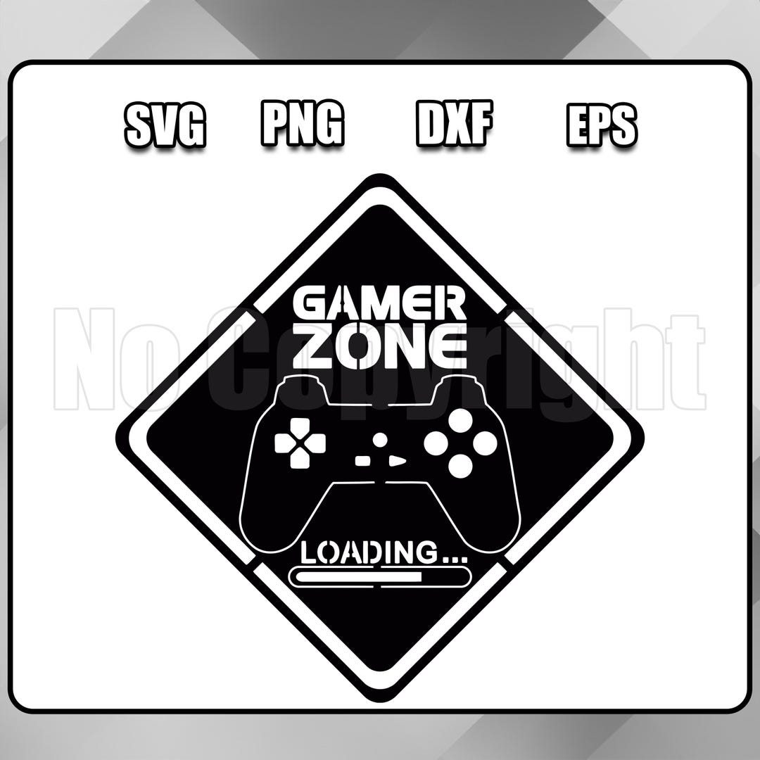 Game Zone Svg, Game Zone Wall Room or Doors Gamer Loading Decor Cricut ...