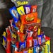 3 Tier Chocolate Candy Bar Cake, Delightfully Crafted From Assorted ...