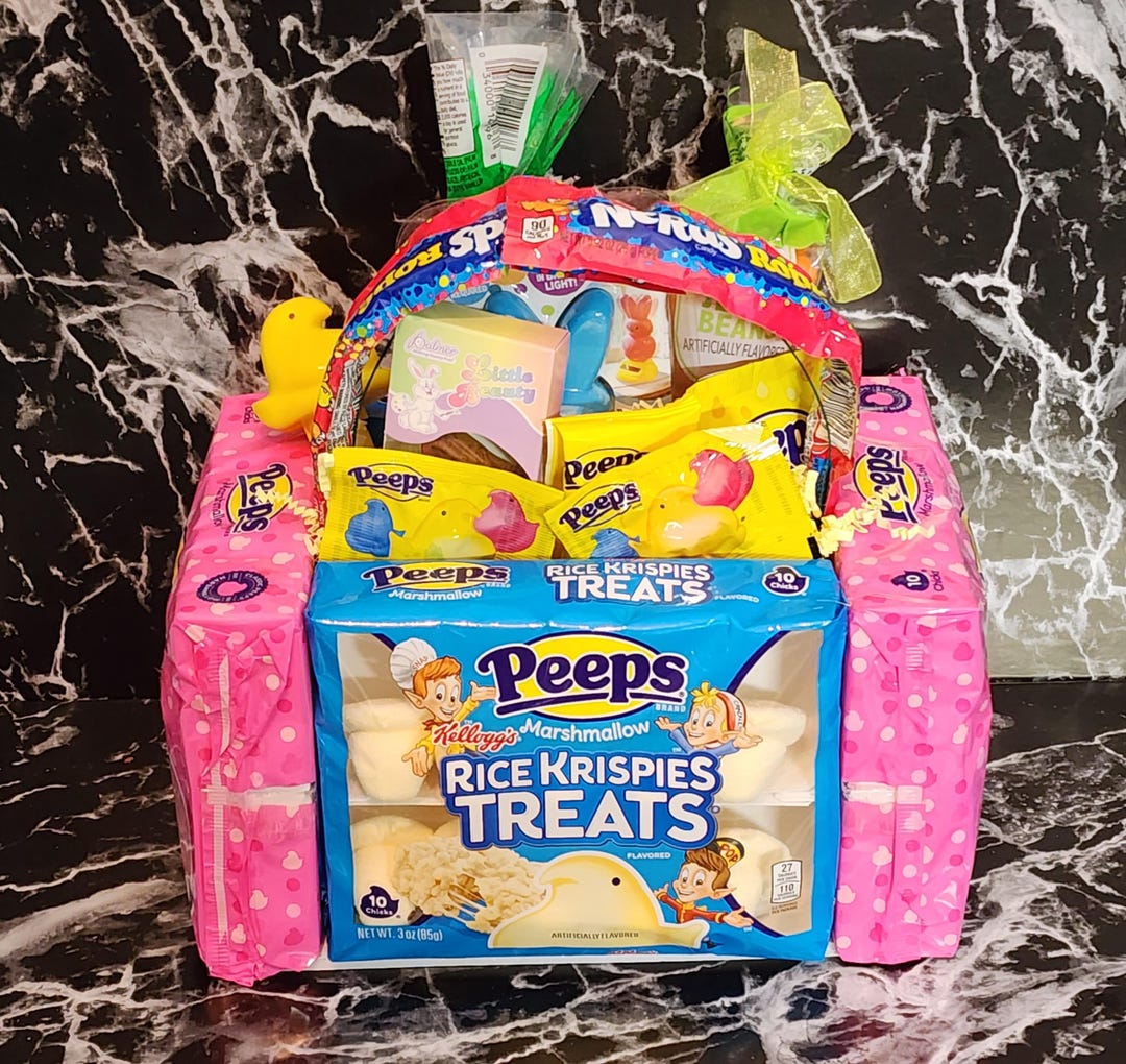 Easter Basket Made Out of Peeps, Peeps Easter Basket - Etsy