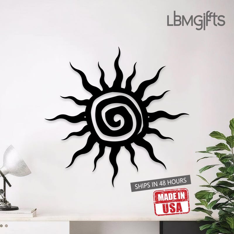 Metal Sun Wall Art - Etsy