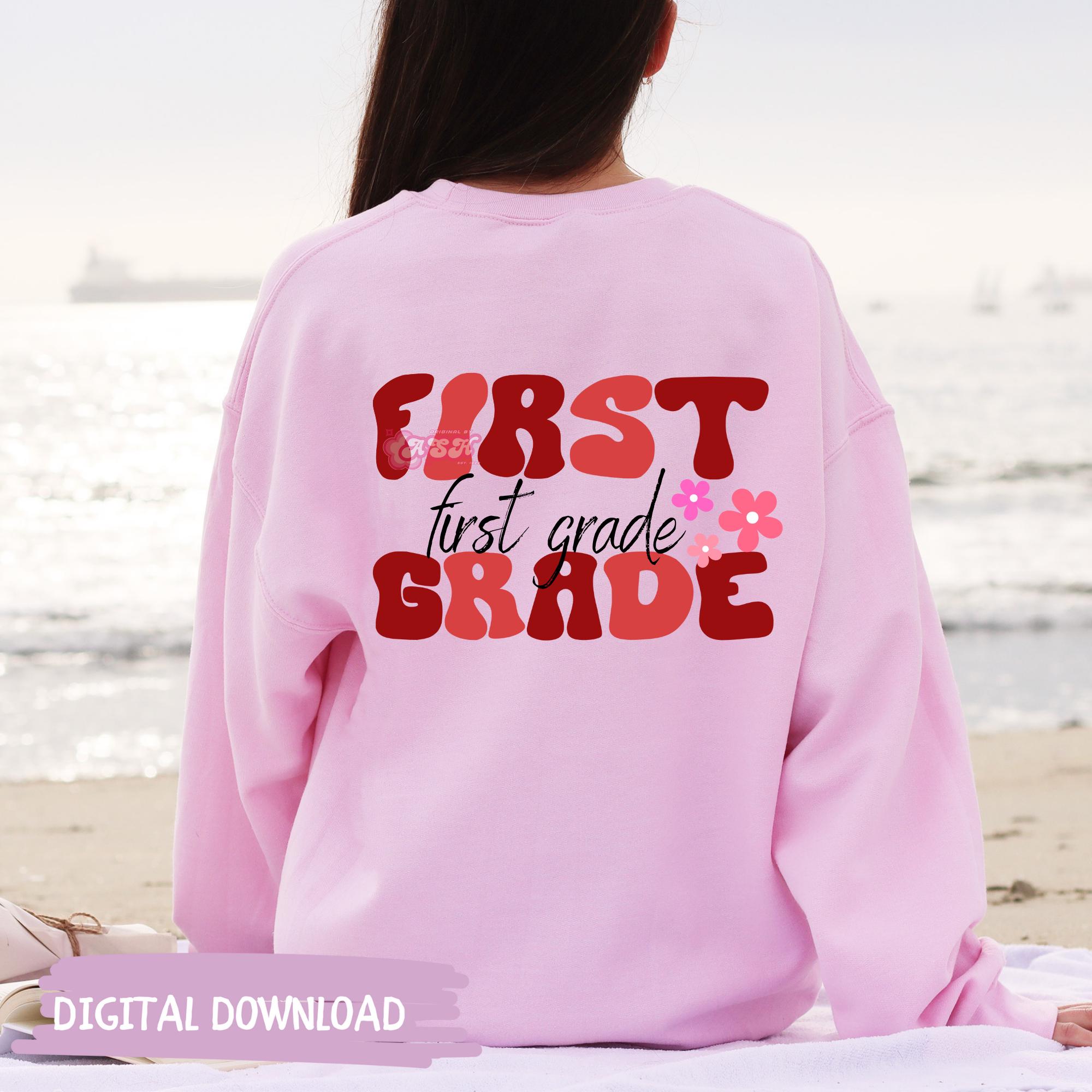 First Grade PNG Image Back to School 1st Grade Design Sublimation ...