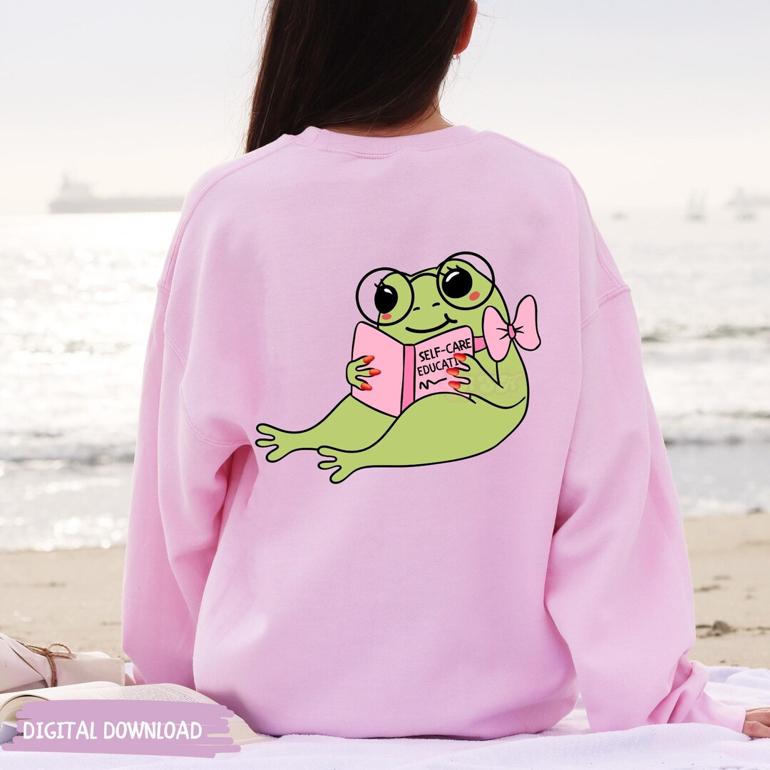 Trendy PNG | Cute Frog PNG | Popular Png | Mental Health Png | Funny ...