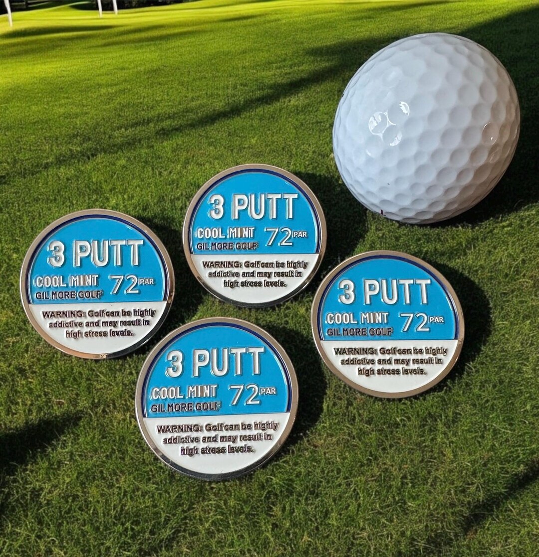 3 Putt Golf - ZYN Golf Ball Marker | Father’s Day Gift | Gift for ...