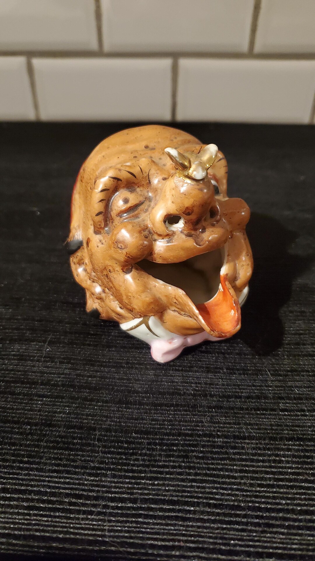 Vintage, Novelty Smoking Cigar Holder. Old Man With Fly on His Nose ...
