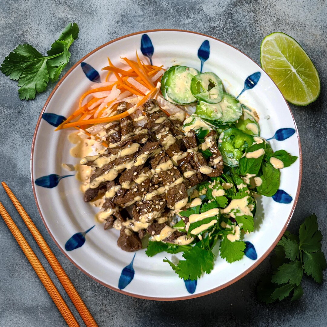 Best Recipe for Vietnamese Beef Banh Mi Bowls - Step-by-step Recipe ...