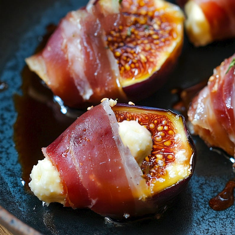 Delicious Prosciutto-wrapped Figs With Balsamic Glaze - Printable ...