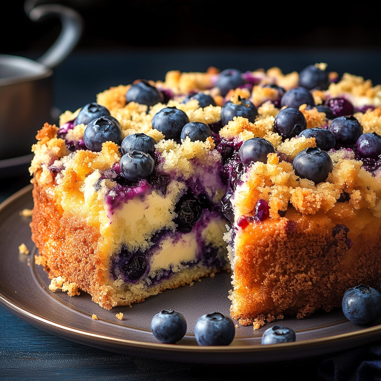 BEST RECIPE for Blueberry Cream Cheese Coffee Cake, Download PDF, Cake ...