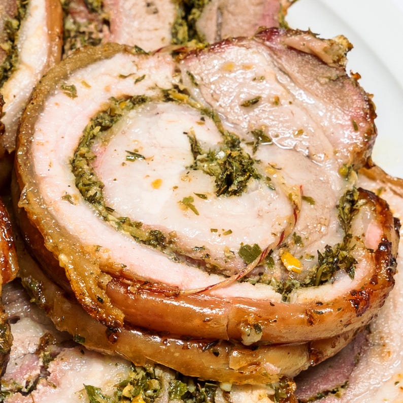 Homemade Porchetta Recipe With Herb and Garlic Crust - Printable for ...