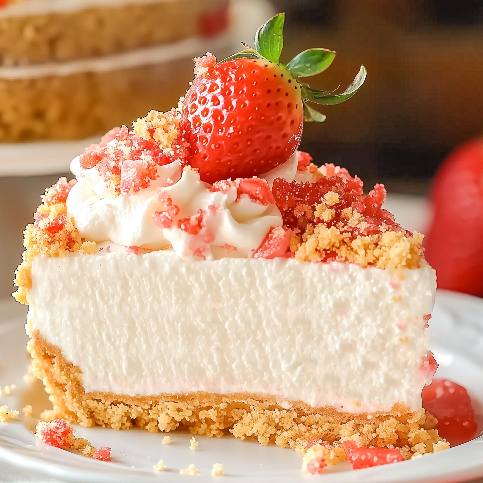 BEST Strawberry Shortcake Cheesecake Recipe, PDF Download, Family ...