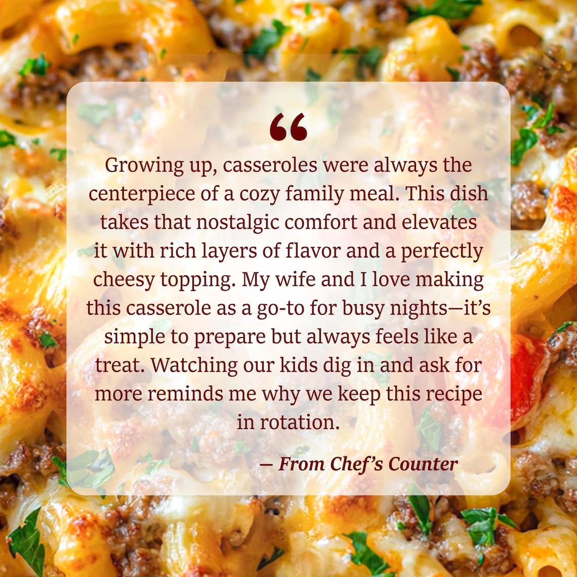 BEST RECIPE for Cheesy Hamburger Casserole, PDF Download, Weeknight ...