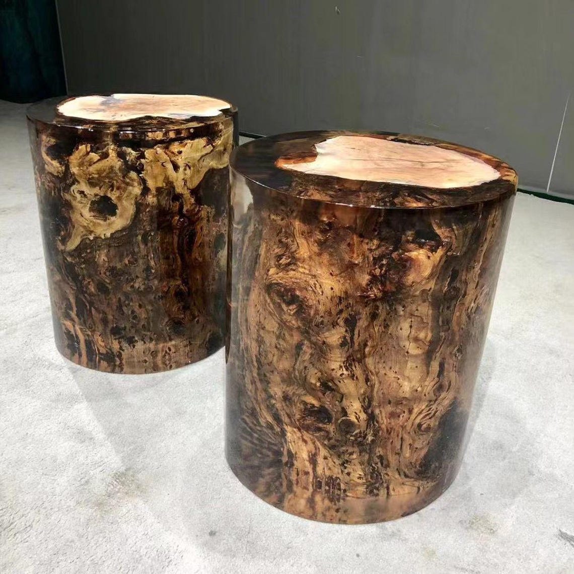 Unique Epoxy Resin Wooden Chair/stool/coffee Table for Living and ...
