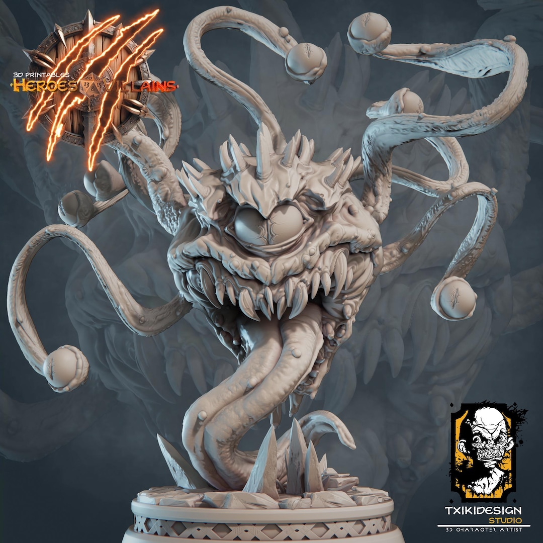 Beholder Miniature: Abs-like Resin Eye Tyrant for Dnd, Pathfinder - Etsy