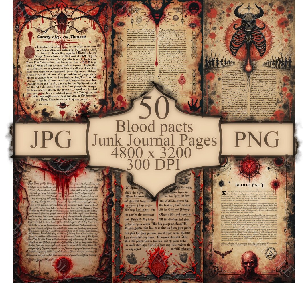 50 Dark Occult Blood Pacts and Demon Contracts – Spooky Vintage Pages ...
