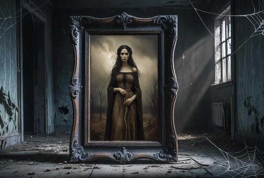 Creepy Vintage Portraits: Eerie Halloween Art Prints for the Witchy ...