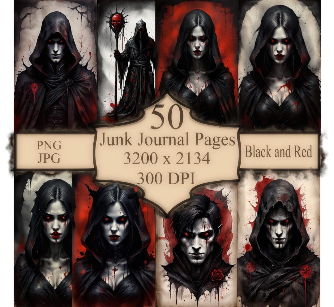 Vampires & Fantasy Creatures Pack, Dark Art Illustrations, Magical ...