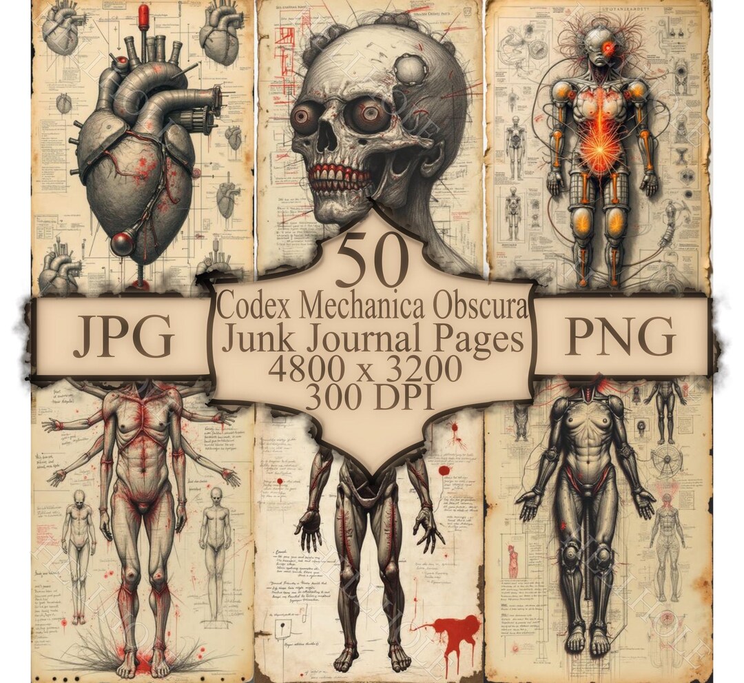 Creepy Anatomy Pages, 50 Dark Medical Drawings of Forbidden Surgeries ...