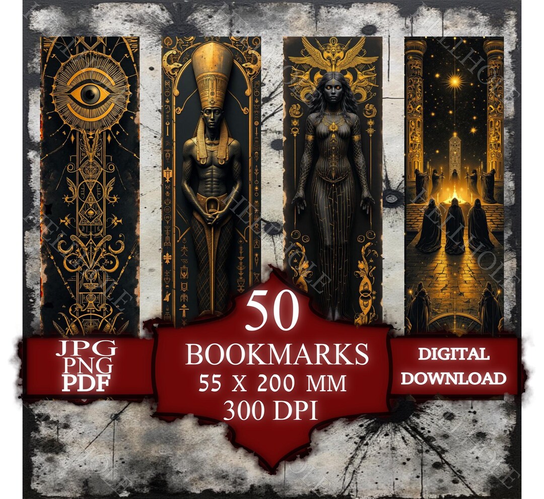 Ancient Egypt Bookmarks: Pharaohs & Hieroglyphs (printable PDF Designs ...