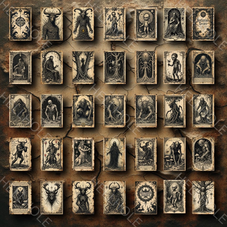Mythical Bestiary Mega Bundle – 200 Fantasy Creature Illustrations ...