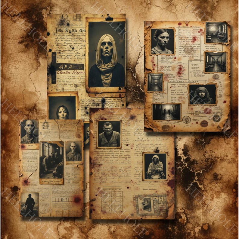 Asylum Art Pack: 50 Disturbing Illustrations for Horror Fans, Gothic ...