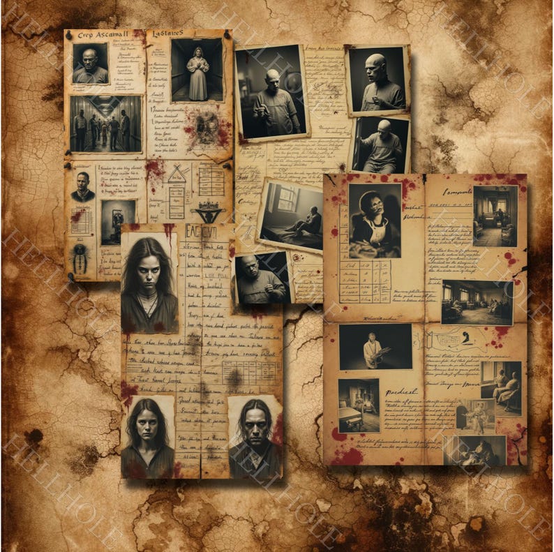 Asylum Art Pack: 50 Disturbing Illustrations for Horror Fans, Gothic ...